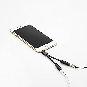Zeskit 3.5mm Jack Stereo Audio Splitter Y Cable for Connecting 2 Earphones Headphones to iPhone iPad Switch and More