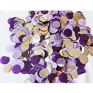 Purple Silver Confetti/Purple Centerpiece Table Party Decorations Purple Birthday Party Decorations Table/Purple Engagement Party Decorations, Purple Baby Shower Decorations, Purple Silver Wedding