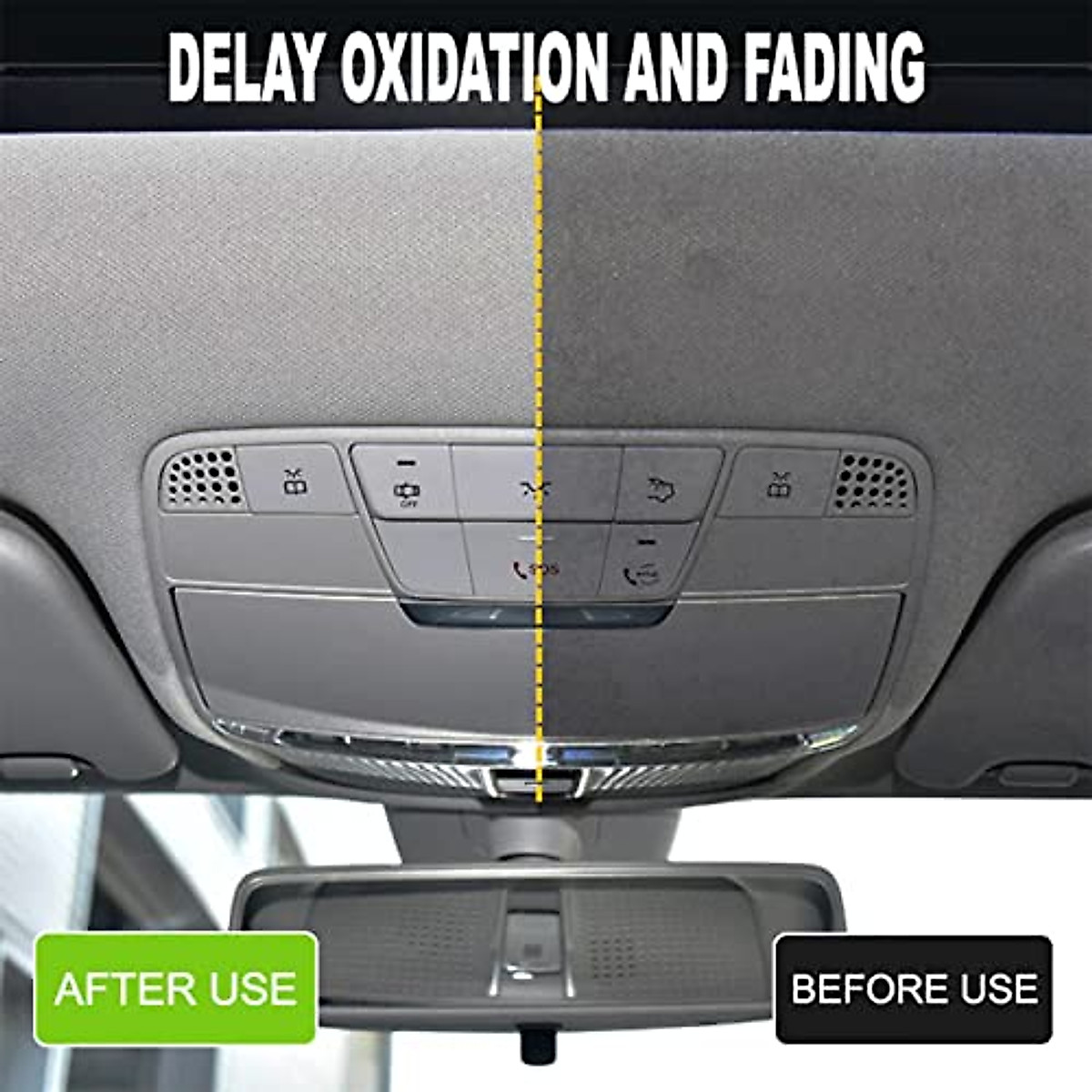 VALINK Total Interior Cleaner and Protectant,Supplies Strong Decontamination Car Interior Ceiling Leather Seat Cleaner Foam