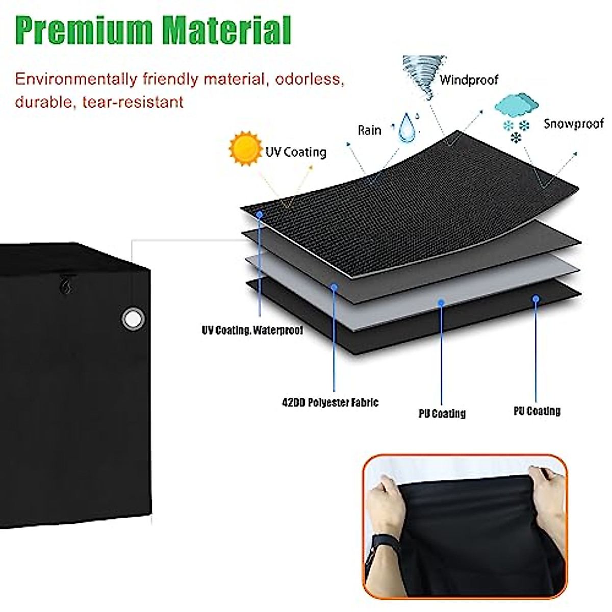 WOMACO Sheet Pan/Bun Pan Rack Cover, Waterproof Bread Rack Cover with Vents & Convenient Handles, 20-Tier Bakery Rack Covers with Zippers (10-Tier (23" W x 28" D x 33" H))