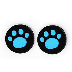 Silicone Thumb Stick Grips Cap Cover Joystick Thumbsticks Caps for PS4 Xbox ONE Xbox 360 PS3 PS2 Cat Dog Paw (E)