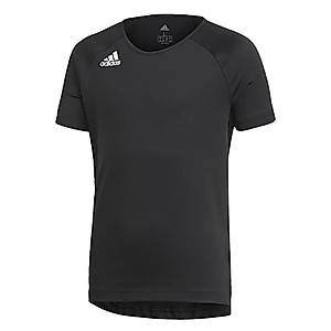 adidas unisex-youth Hi Lo Jersey Black/White Small