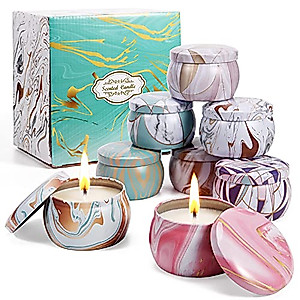 Mothers Day Gifts Mom Gifts Scented Candles Gift Set Pack of 8 x4.4 oz Aromatic Candle 100% Natural Soy Wax Candles Perfect Gifts for Home Office Date and Party