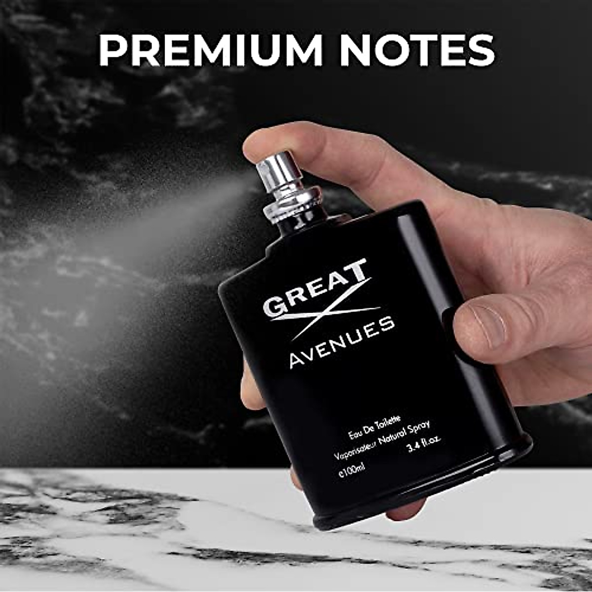 NovoGlow Great Avenues for Men - 100ml Eau De Parfum Spray for Men - Long Lasting Woody Fruity & Smoky Fragrance Smell Fresh All Day Long (B)