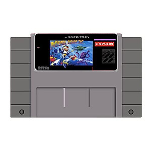 Retro Game Megaman X 16 Bit Big Gray Game Card For USA NTSC Game Player (Gray)