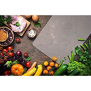 Extra Thick Flexible Frosted Clear Plastic Cutting Mats, 12" x 18", Set of 6, by Better Kitchen Products