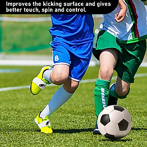 Patelai 4 Pcs Soccer Cleat Lace Cover Football Shoe Band Soccer Shoe Cover Football Cleat Bands Youth Adult for Season(Youth,White)