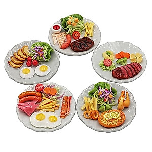 Lovely Mixed 5 Assorted Dollhouse Miniature Food,Tiny Food for Collectibles