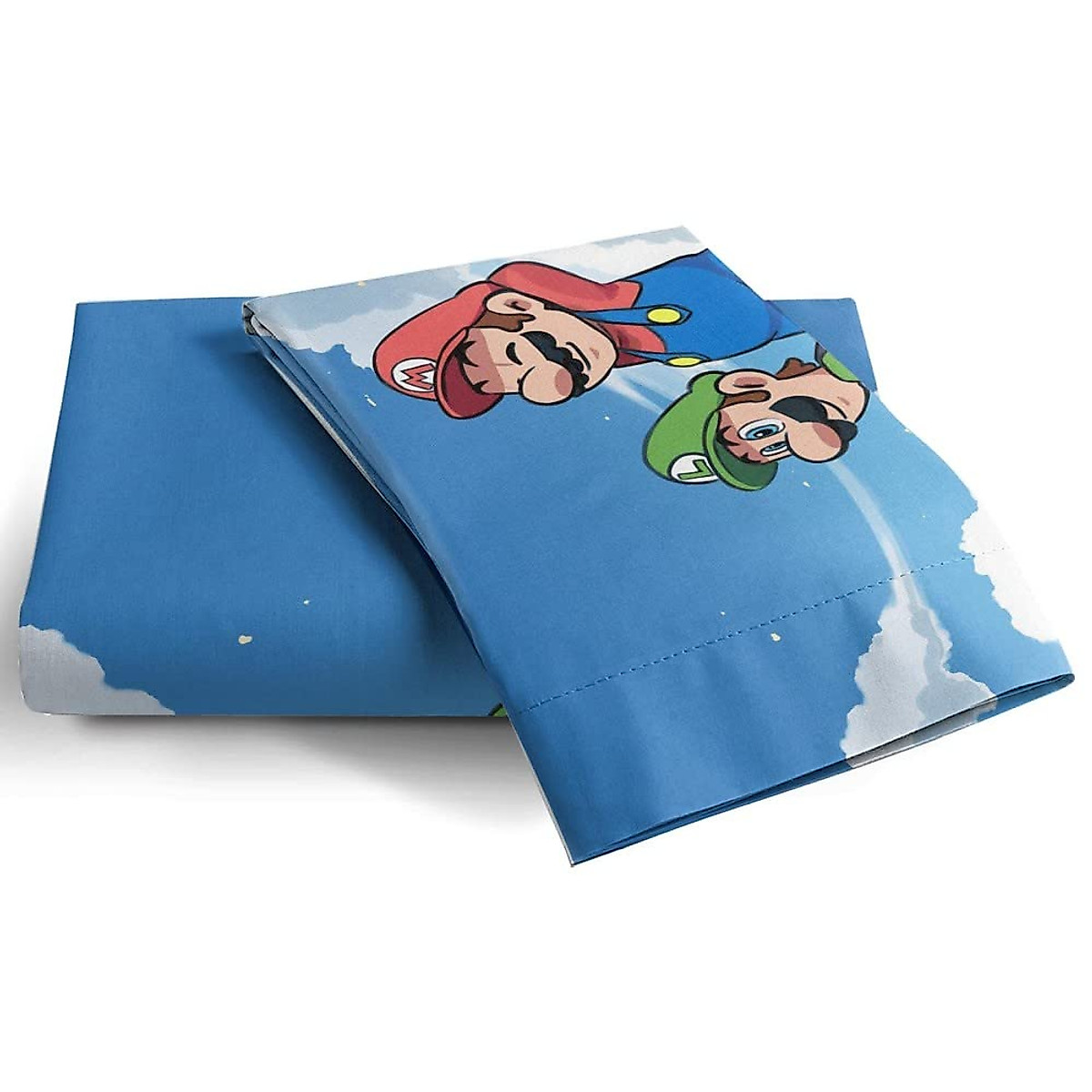 NICHIYOBI Redcap Beard Plumber Bros Game Movie Duvet Cover Set 3D Bedding Comforter Cover 3 Pcs (1 Duvet Cover+2 Pillowcases) Bedding Set (10,Queen-90x90in+20x30in*2)