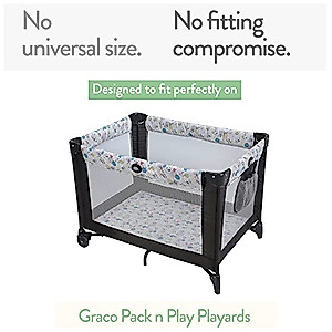 Pack and Play Sheets Fitted – Compatible with Graco Pack n Play Playard Crib and Other 27 x 39 Inch Playpen Mattress – Snuggly Soft 100% Jersey Cotton – Light + Dark Sage Green – 2 Pack