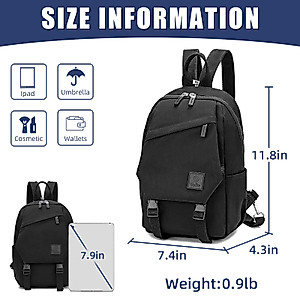 Vendra Moka Mini Waterproof Backpack Purse for Women and Men,Small Travel Daypack