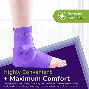 Ulcer Solutions Ankle Keeper, Ankle Protector for Pressure Sores, Lightweight, Stretchable Ankle Pillow, Enhanced Ankle Pads for Better Comfort and Mobility (Medium: 7.5-9.0” (19.0-23cm))