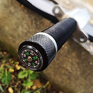 HOLYEDGE 13" Fixed Blade Knife with Half Serrated Edge and Compass Handle - Best Camping,Hunting,Fishing,Hiking Tactical Survival Knife