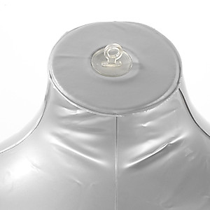 Healifty Plastic Hangers Inflatable Mannequin Half Body Armless Torso Shirt Dress Form Display Dummy Model Blow up for Clothes Display Retail Body Display Inflatable Costume