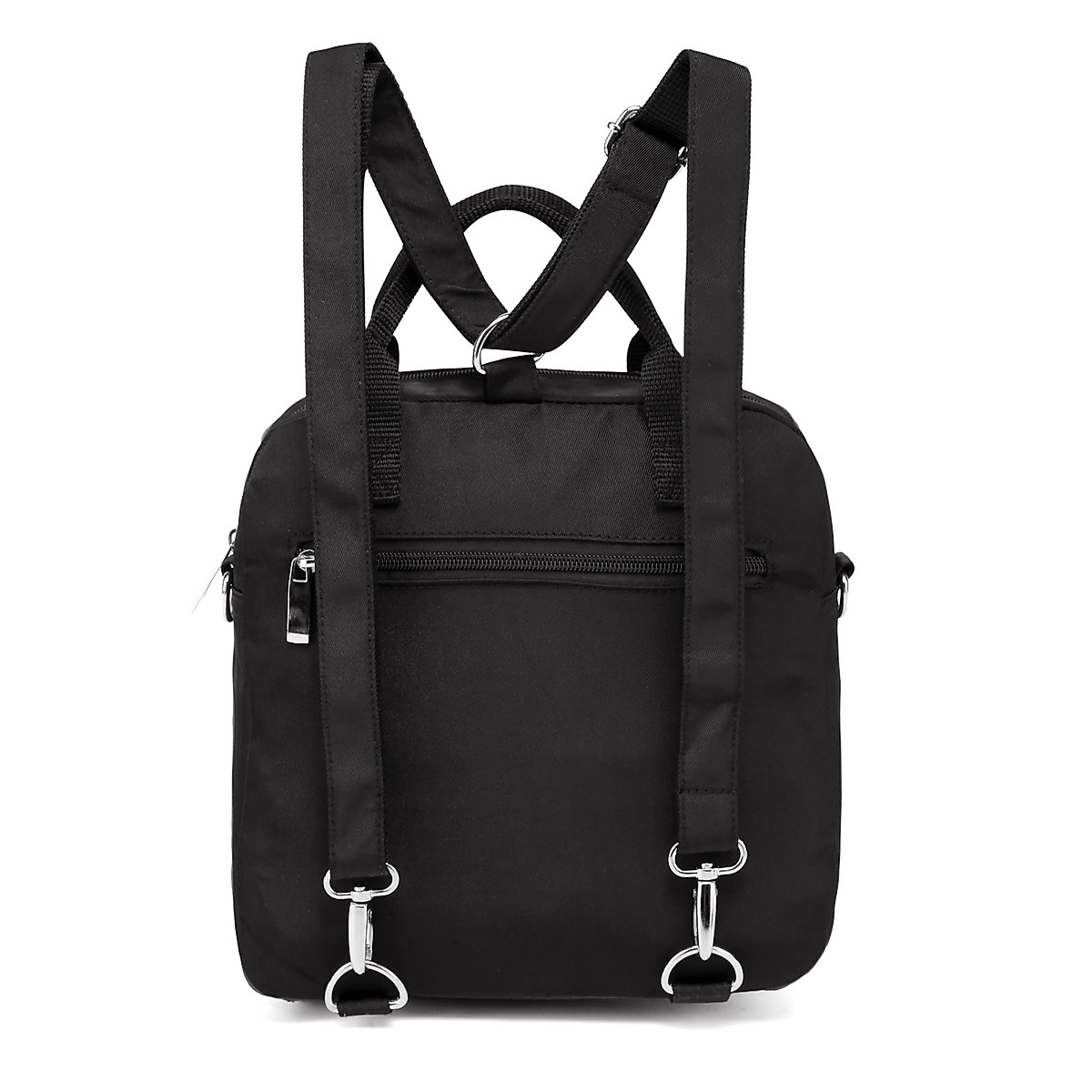 Small Waterproof Diaper Bag Tote Messenger Backpack-Black