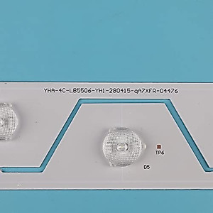HYRAM 55' LED Backlight Strip for TV TMT_55E5800_10X6_3030C_6S1P_W44 YHF-4C-LB5506-YH1 55FA3203 55FA3213 D55A561U B55A858U Fit for Thomson Light Strip