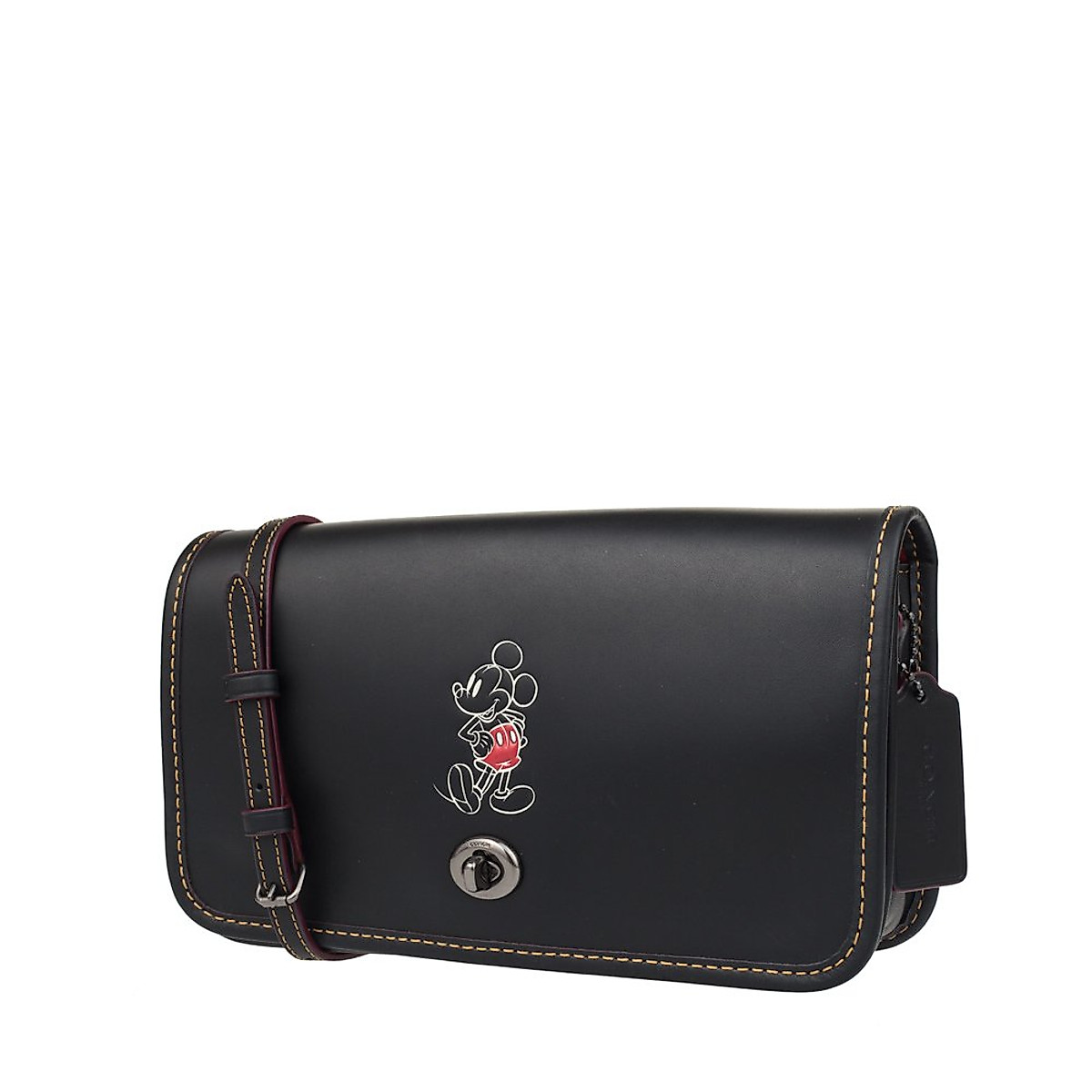 Coach MICKEY Penny Crossbody in Glove Calf Leather Black