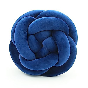 Xiashrk Knot Rose Ball Pillow, Decorative Flower Cushion Home Decor Plush Throw Knotted Pillow for Bed Couch, Household Throw Knot Pillow Floor Decorative Cushion for Home Living Room