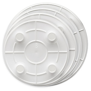 Ateco Lady Mary Plastic Cake Separator Plates, Inch, Set of 4-6", 8", 10", 12", White