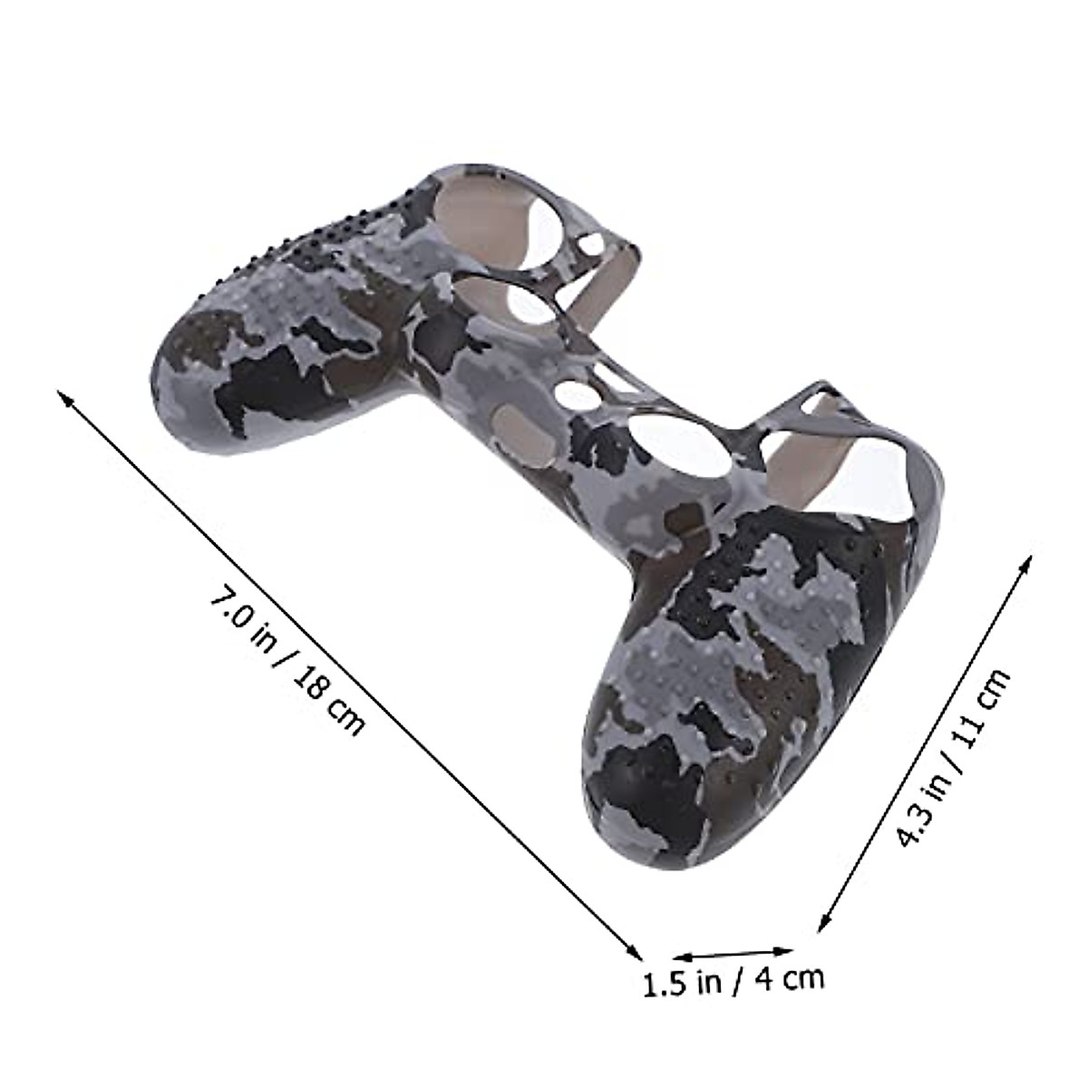 OSALADI Gamepad Anti- Slip Sleeve Silicone Cover Case for Game Console Handle Compatible for PS4 Slim pro