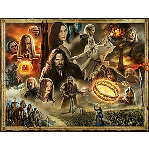 Ravensburger The Lord of The Rings: The Two Towers | Unique 2000 Piece Jigsaw Puzzle for Adults | Stimulating Brain Game | Perfect Interlocking Fit - 17294 | Softclick Technology for Seamless Puzzling