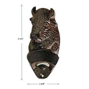 Wall Mount Buffalo Bottle Opener For Home Bar Decor Beer Bottle Openers