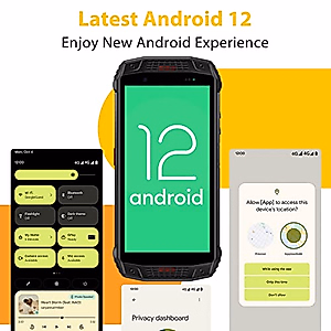 Ulefone Armor 15 Rugged Smartphone, Built in TWS Earbuds, 6600mAh Big Battey, IP68/IP69K Waterproof Phones Unlocked, 11GB+128GB, 12MP+13MP+16MP, 5.45-in HD+, Android 12, Dual Speakers, Face ID, Blue