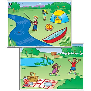Super Duper Publications | Magnetic Adventure Stories Match-Up Barrier Game | Vocabulary, Basic Concepts, Following Directions, Reasoning, Listening, Categories, & Rhyming | Educational Resource