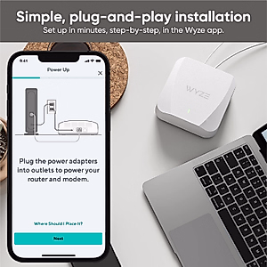 Wyze AX3000 Dual-Band Wi-Fi 6 Mesh Router System, Covers up to 1500 Sq. Ft, 50+ Devices, Replaces Router and Extender, Supports Wired Backhaul, 2X 1 Gbps Ports - 1 Pack