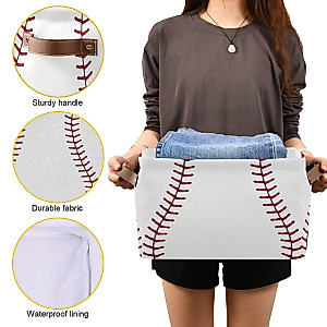 Storage Basket Cube Baseball Laces Large Collapsible Toys Storage Box Bin Laundry Organizer for Closet Shelf Nursery Kids Bedroom,15x11x9.5 in,1 Pack