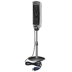 Lasko 2535 52" Oscillating Pedestal Fan, 52 Inch, Silver Gray