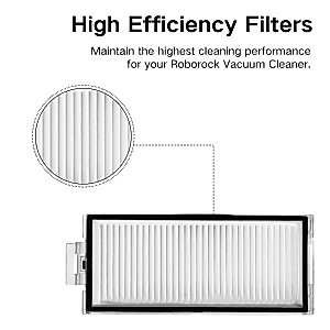 Home Times Accessories Roller Brush Knit Set for Roborock Q7Max+/Q7 Series Vacuum Spare Parts (4 Mop Pads+1 Main Brush+2 Hepa Filters+4 Side Brush) …