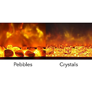 Dynasty Harmony 79 Inch Electric Fireplace - Modern, Linear Design with Multiple Flame Colors & Remote Control | Hardwire or Plug-in Installation, Supplemental Zone Heat