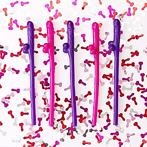 xo, Fetti Bachelorette Party Straws and Confetti | Bachelorette Party Decorations, Bridal Shower Supplies