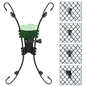 SOUCOR Net/Fence Mount Camera Backstop Compatible with GoPro Action Cameras and One X2,Smart Phones,Mevo Start, and Other Action Cameras for Softball, Tennis,Baseball, and Football Games Recording