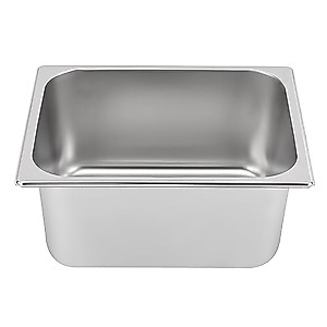 3 Pack Full Size Hotel Pan with Lid Set,1/2 Size 4 Inch,6 Inch Full Size Pan Perforated Steam Pan Steam Table Pan Cover Restaurant Supplies for Kitchen, Steam Table Tray