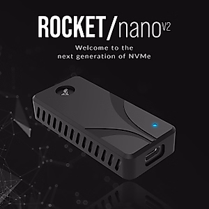 SABRENT 2TB External Aluminum SSD, Rocket Nano V2, USB 3.2 Gen 2x2, 1500 MB/s Transfer Speeds [SB-2TB-NAV2]