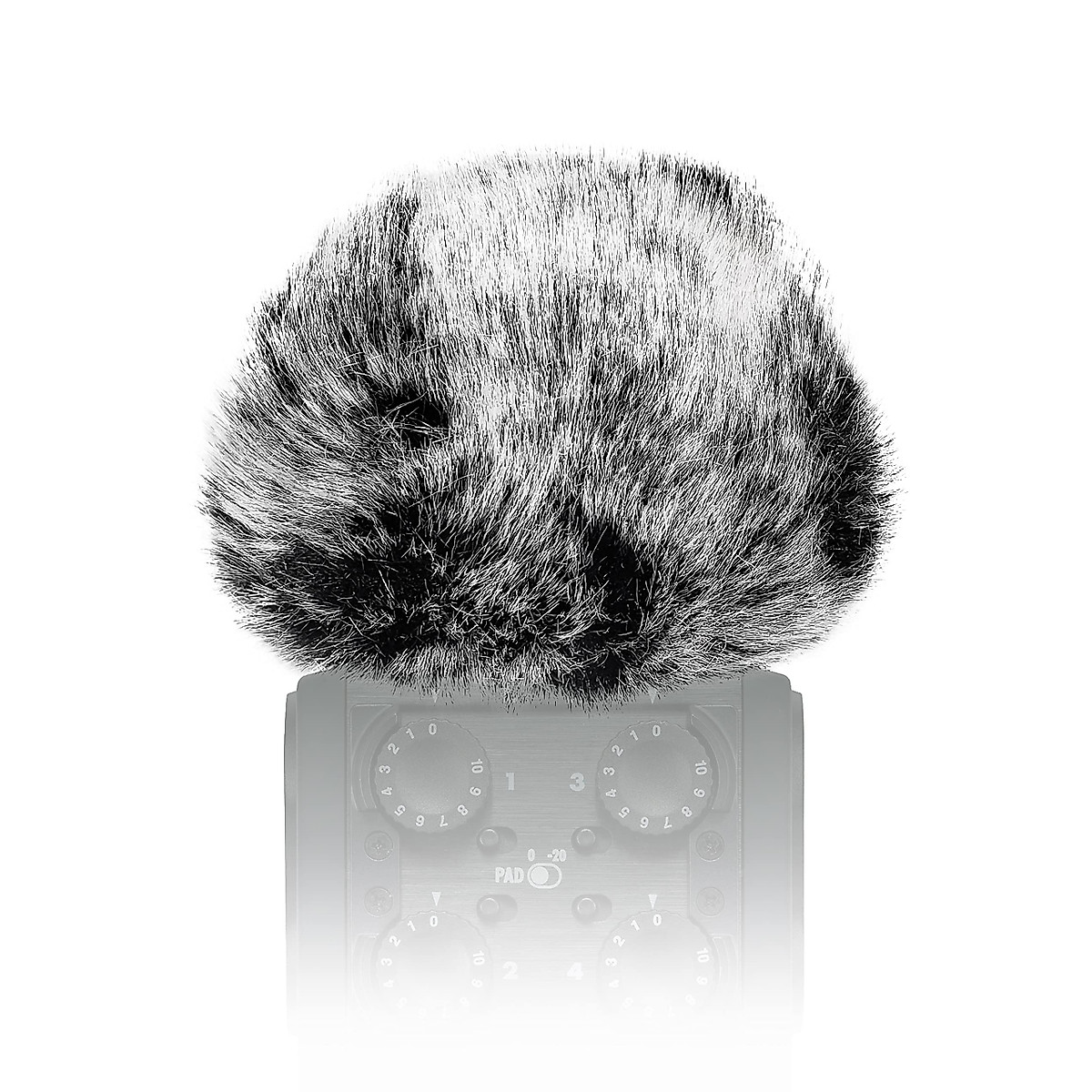 Blucoil Outdoor Microphone Furry Windscreen Muff - Mic Fur Cover Compatible with Zoom H1N, H2N, H5, H6, H8, and Q2N-4K Audio/Video Recorders