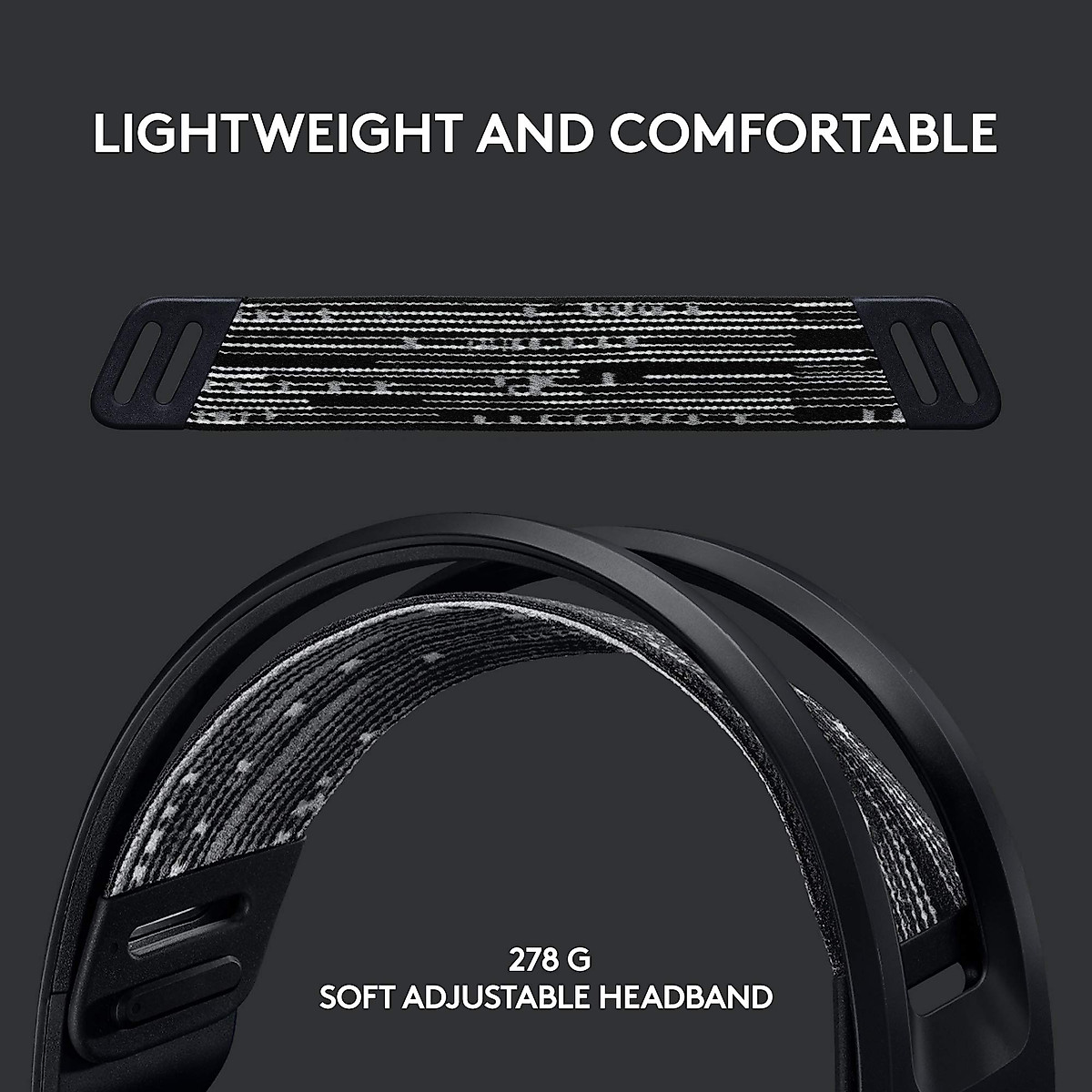 Logitech G733 Lightspeed Wireless Gaming Headset with Suspension Headband, LIGHTSYNC RGB, Blue VO!CE mic Technology and PRO-G Audio Drivers - Blue (Renewed)