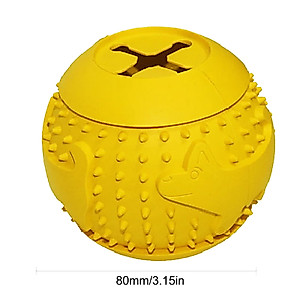 Zerodis Dog Chew Toy,Durable Dog Interactive Toy Dog Rugby Dog Leakage Food Ball Pet Interactive Ball Toy Pet Puzzle Toys for Aggressive Chewers