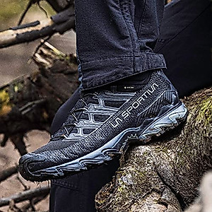 LA SPORTIVA Ultra Raptor II Mid Wide GTX Men's Hiking Shoes, Black Clay, 9.5 AU