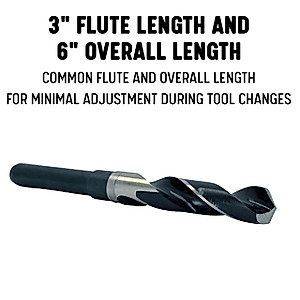 Drill America 3/4" Reduced Shank High Speed Steel Drill Bit with 1/2" Shank, D/ARSD Series