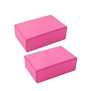 DreamHigh Yoga Block Brick Foam Sport Health Home Exercise Gym Tools 2pcs Pink