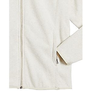 Amazon Essentials Men's Full-Zip Polar Fleece Jacket (Available in Big & Tall), Oatmeal Heather, Large