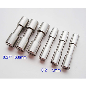 5Afashion EDC Stainless Steel Knife Fasteners,Knifemakers Supply 10 Pack of Corby Screws,DIY Handle Fastener Rivits,Knife Shaft Screws (Stainless Steel, 0.27")
