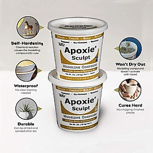 Apoxie Sculpt - 2 Part Modeling Compound (A & B) - 4 Pound, White