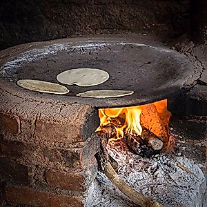 Comal 21.5" 100% Heavy Duty Gauge Carbon Steel para Tortillas Quesadillas