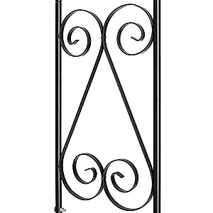 DOEWORKS Garden Arch,Garden Arbor for Various Climbing Plant, Outdoor Garden Lawn Backyard, 3' 11''Wide x 7' High, Black