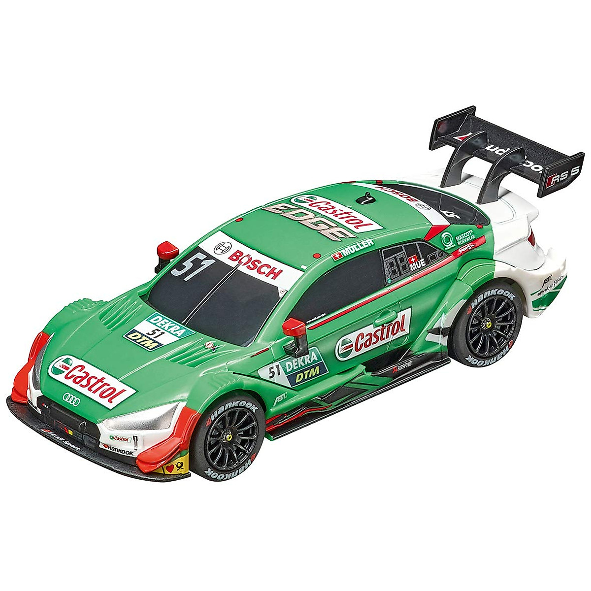 Carrera 64172 Audi RS 5 DTM N.Müller No. 51 1:43 Scale Analog Slot Car Racing Vehicle for Carrera GO!!! Slot Car Race Tracks
