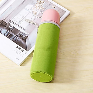 sunkey 7 Pack Neoprene Water Bottle Sleeve 12oz - 19.4 oz Insulated Collapsible Drink Bottle Covers Carrier, Multi-color